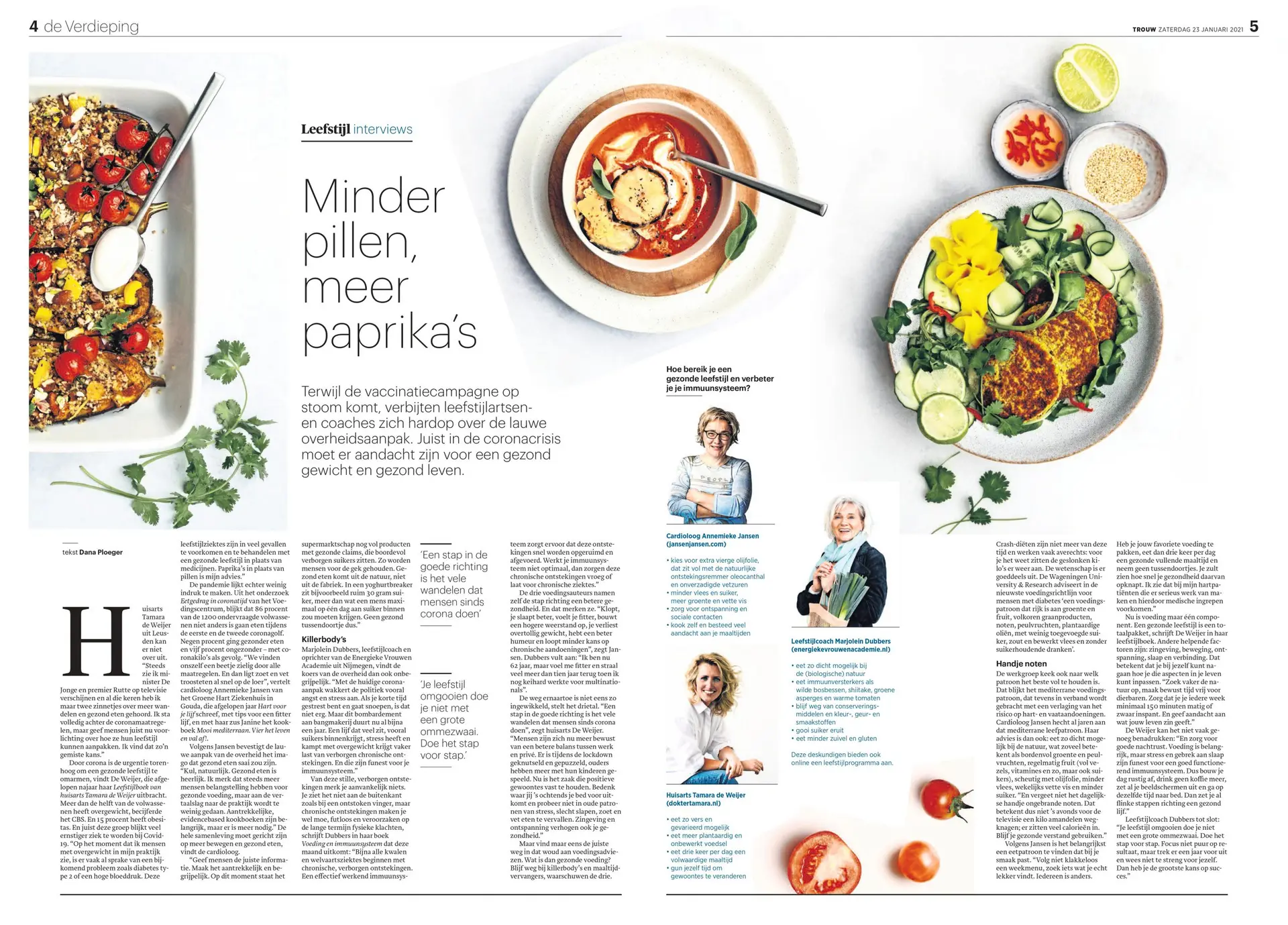 Minder pillen, meer paprika's. - Dokter Tamara