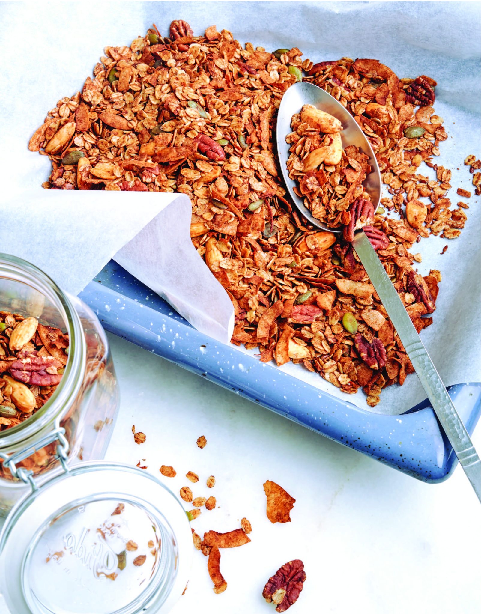 Recept: Granola met noten, pitten en zaden - Dokter Tamara